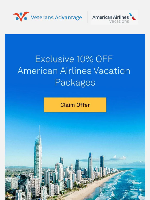 Veterans Advantage: American Airlines Vacations honors you with ...