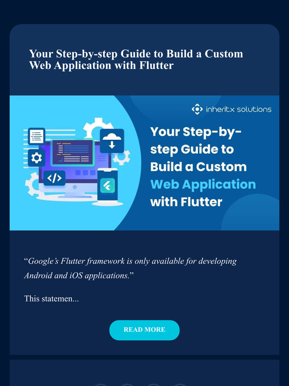 Inheritx Your Step By Step Guide To Build A Custom Web Application With Flutter Milled