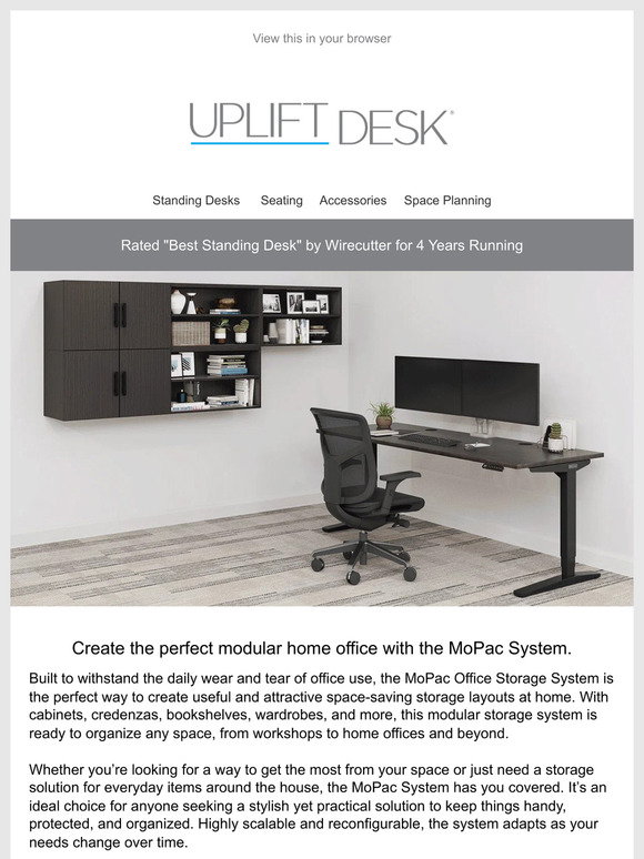 UPLIFT Desk: Home Office Storage: The MoPac Collection 🗃️ | Milled