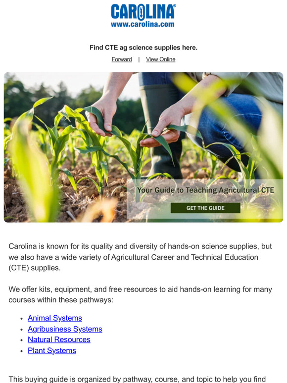 Carolina: Your Guide to Teaching Agricultural CTE | Milled