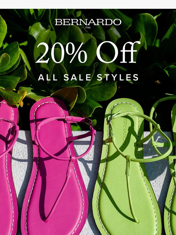 Bernardo Footwear: It’s On! Our End Of Summer Sale Is Here | Milled