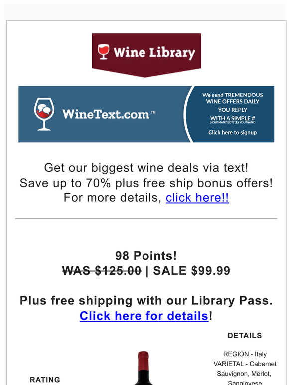 WineLibrary.com: Ranked as the #12 Wine of the Year from Wine Spectator ...