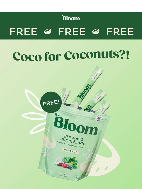 Bloom Nutrition: FREE Coconut Stick Pack Bags! | Milled