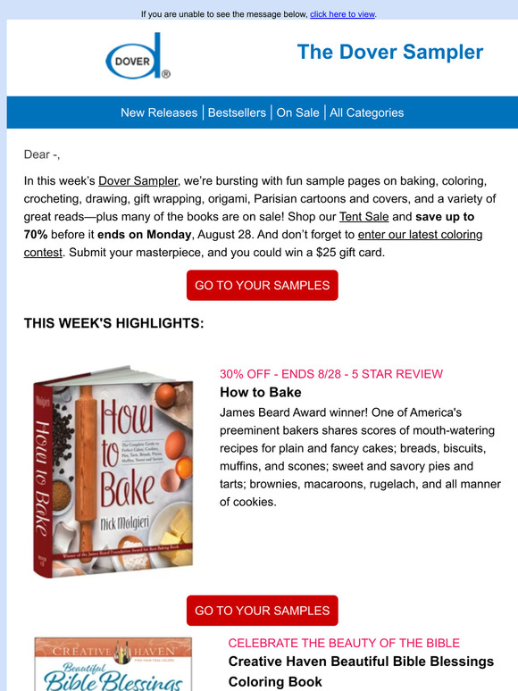 Dover Publications: Dover Sampler: New Dorothy Parker & Hardy Boys ...