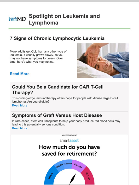 WebMD: 7 Signs of Chronic Lymphocytic Leukemia | Milled