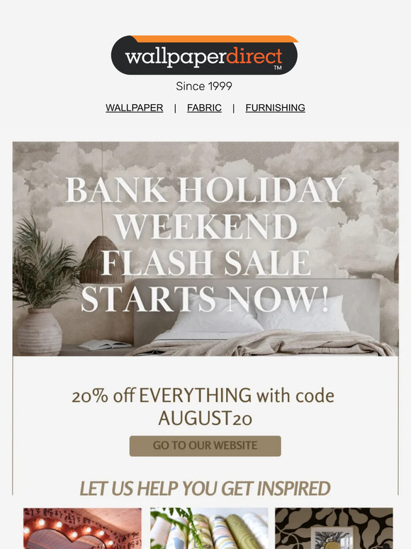 Wallpaperdirect: 20% Off EVERYTHING... | Milled