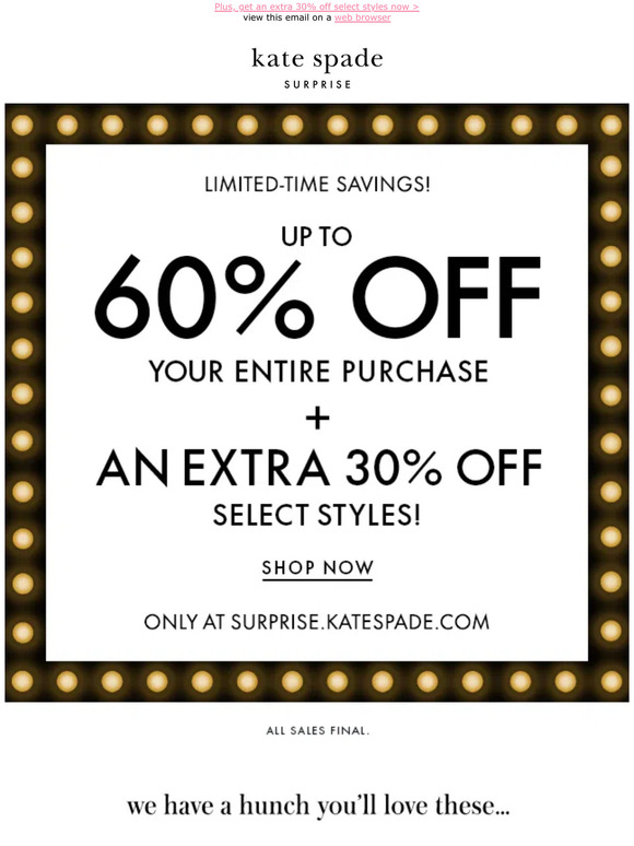 Kate Spade New York Email Newsletters: Shop Sales, Discounts, and ...