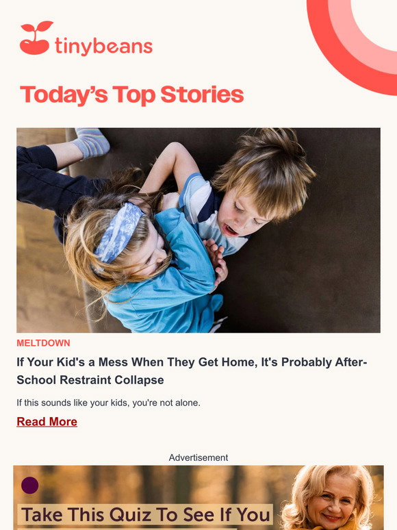 Tinybeans: After-School Restraint Collapse Is a Real Thing | Milled