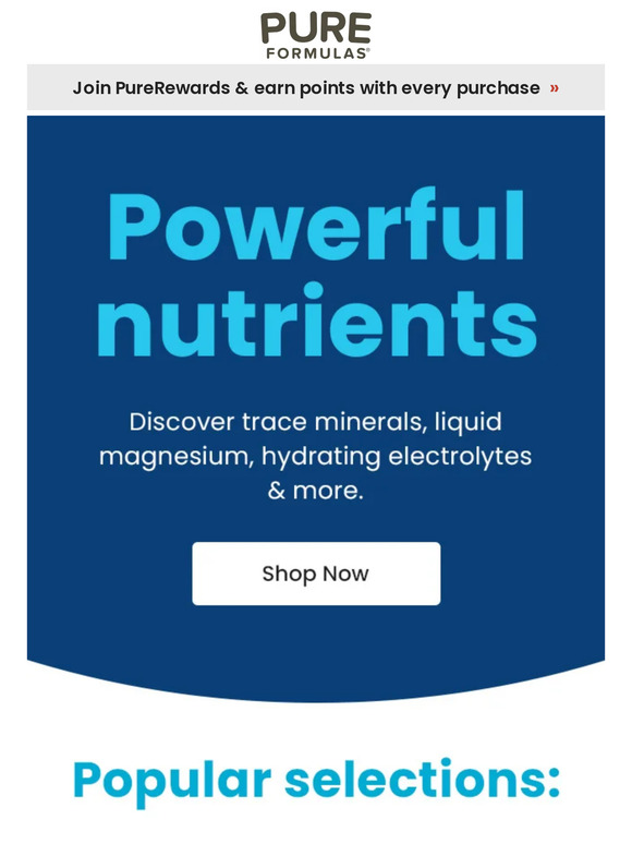 PureFormulas: Liquid supplements & electrolytes from Trace Minerals ...