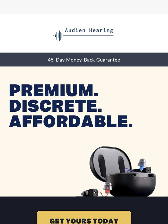 Audien Hearing: Restore your hearing, improve your life! | Milled