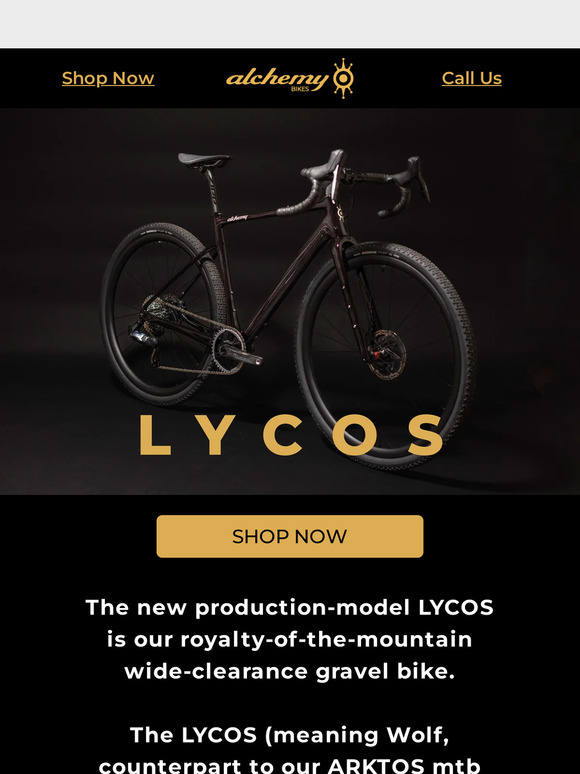 Alchemy Bicycles: 👀 A Closer Look at the New LYCOS | Milled