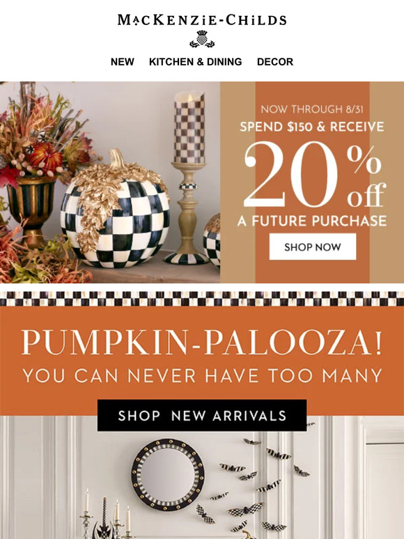 MacKenzie-Childs: Welcome back, pumpkin season! | Milled