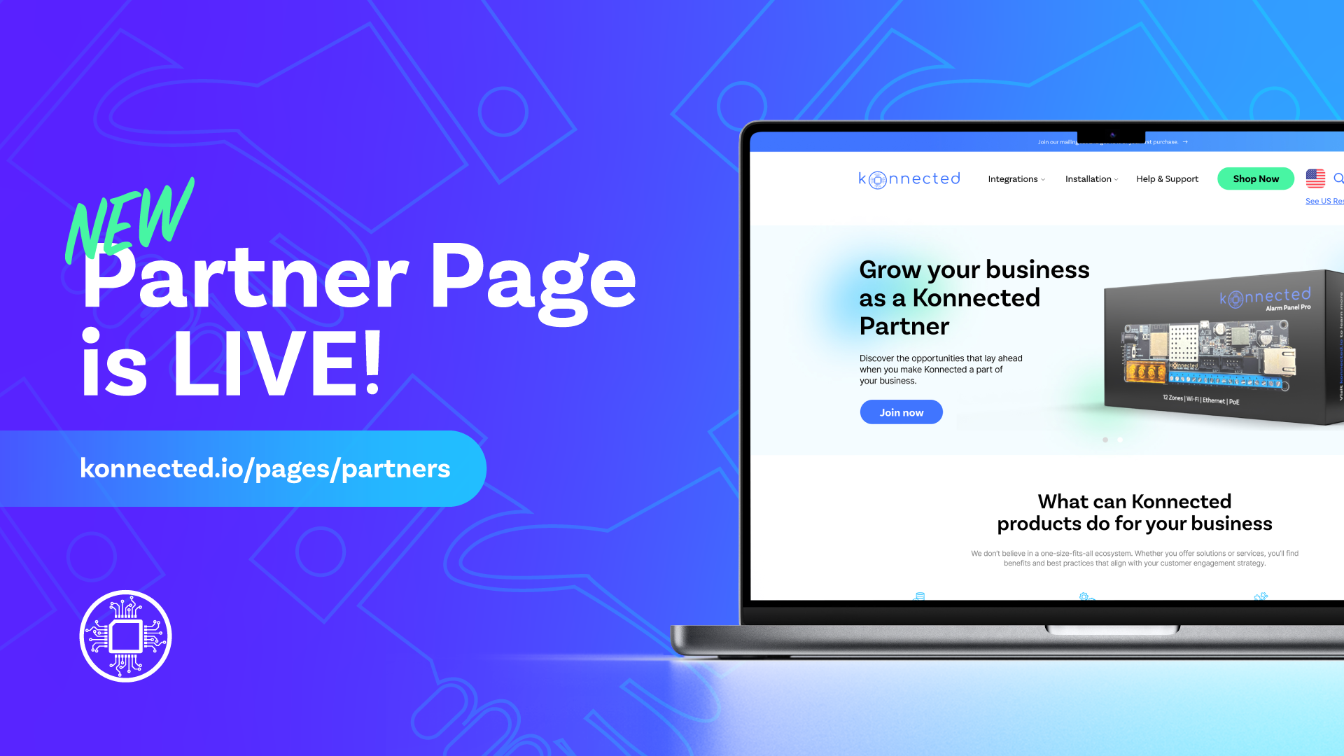 Konnected.io: Introducing the Konnected Partner Landing Page! | Milled