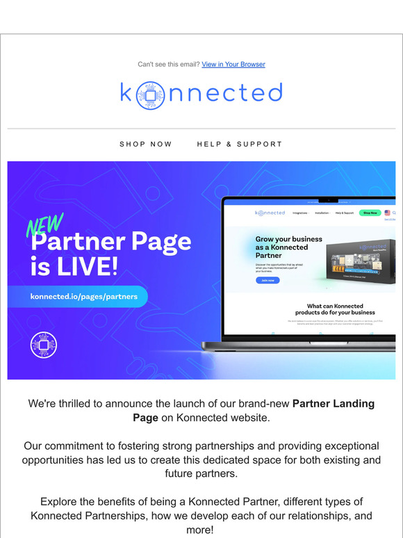 Konnected: Introducing the Konnected Partner Landing Page! | Milled