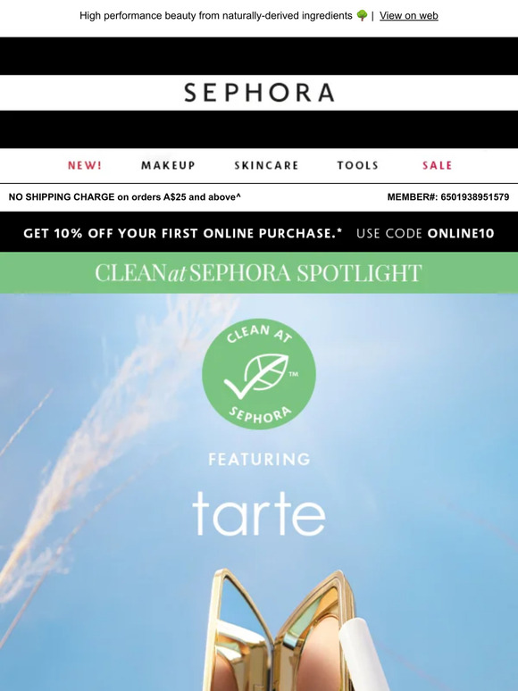 Sephora: ☀️ Clean at Sephora Spotlight: tarte | Milled