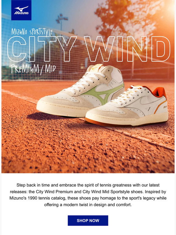 Mizuno: New Arrival Alert: Unveiling the City Wind Premium and Mid ...