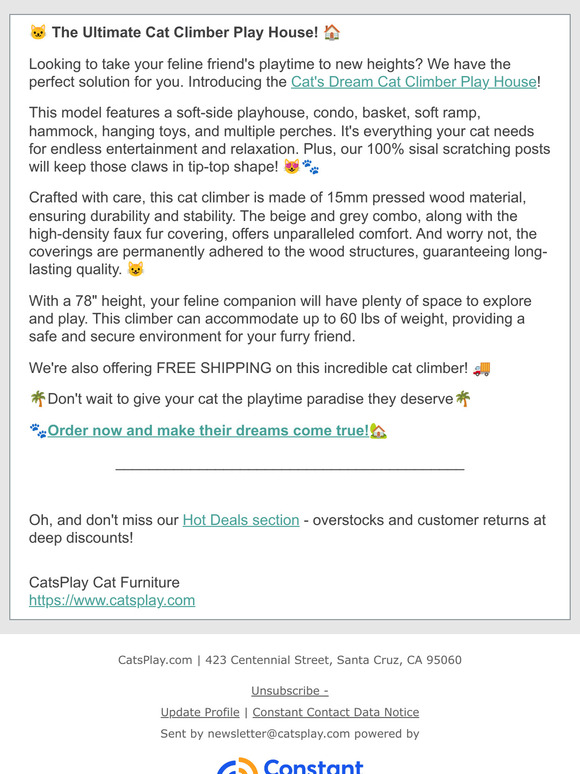 CatsPlay: 🐱 The Ultimate Cat Climber Play House! 🏠 | Milled