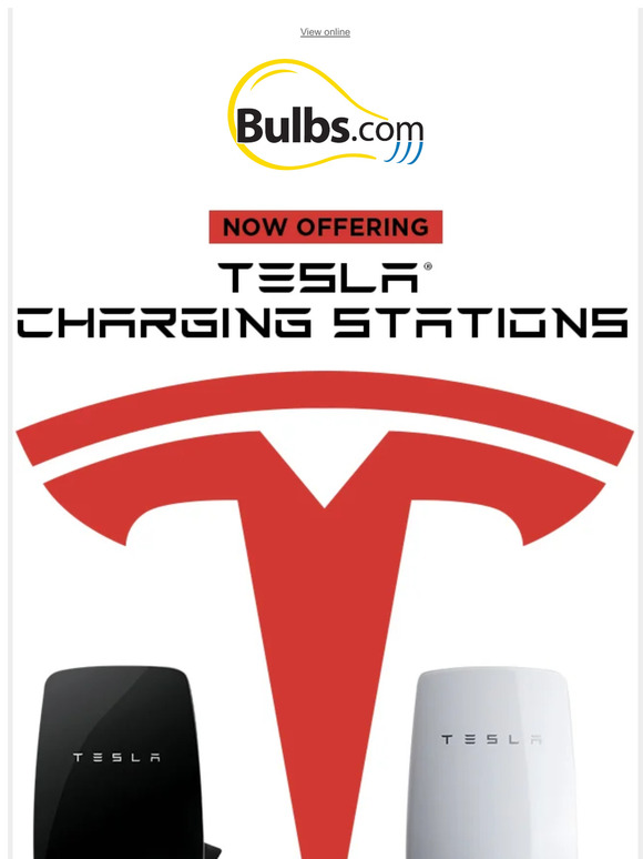 Bulbs: TESLA® Charging Stations Are Now Available | Milled