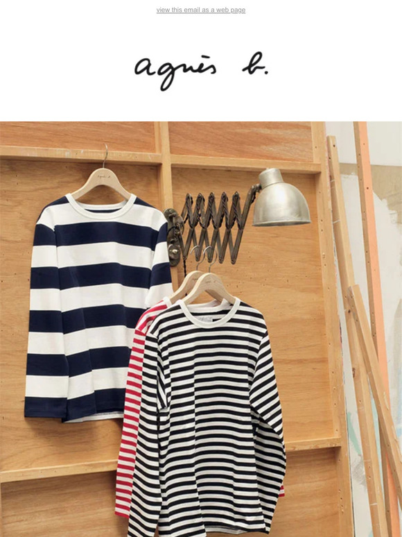 Agnès b.: Iconic stripes | Milled