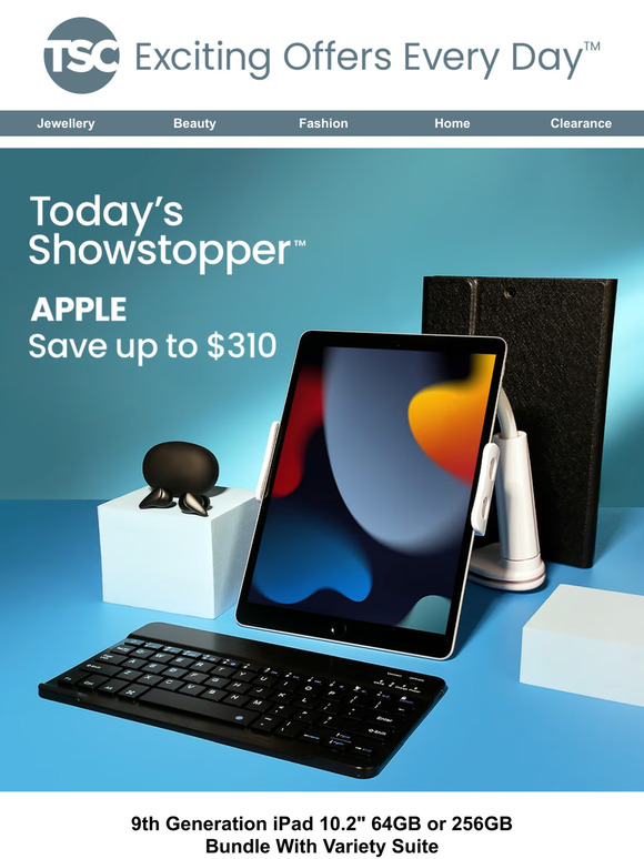 The Shopping Channel: Today’s Showstopper™ - Apple 9th Gen. iPad Bundle ...