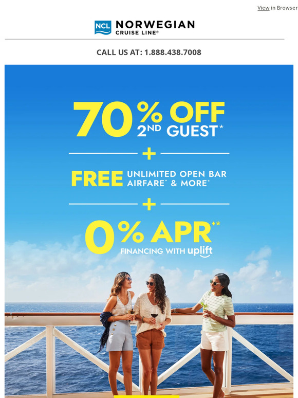 Norwegian Cruise Line: ☎ Your 2023 cruise is calling | Milled