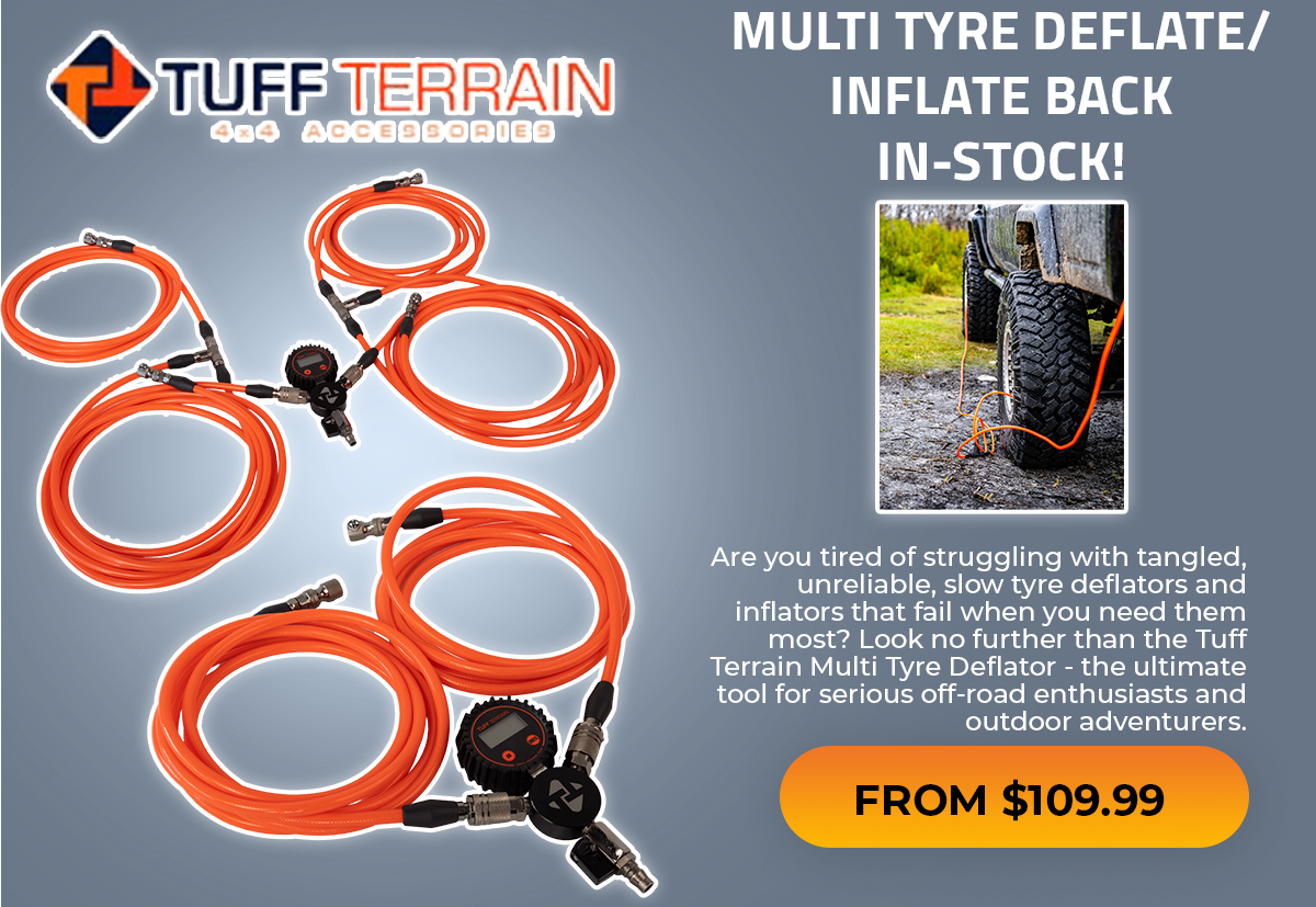 Outback Equipment: Tuff Terrain Multi Tyre Deflator/Inflator back in ...