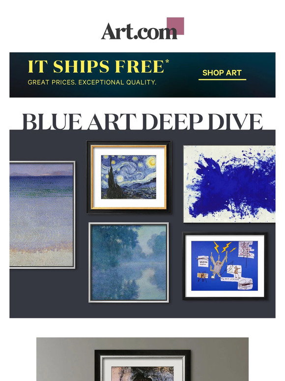 Art.com: Deep dive into blue art by the masters! | Milled