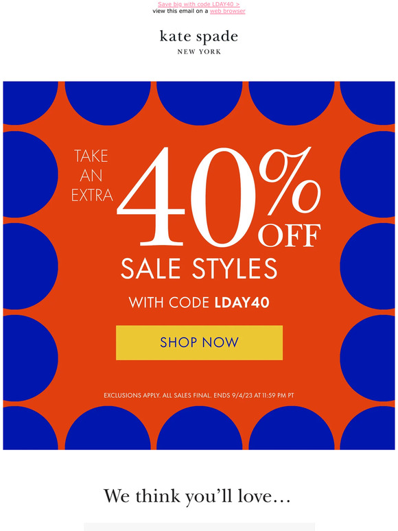 Kate Spade New York Email Newsletters: Shop Sales, Discounts, and ...