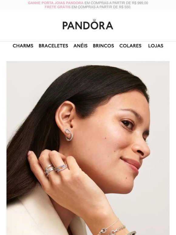 Pandora: Descubra a elegância de Pandora Signature ﻿🩶 | Milled