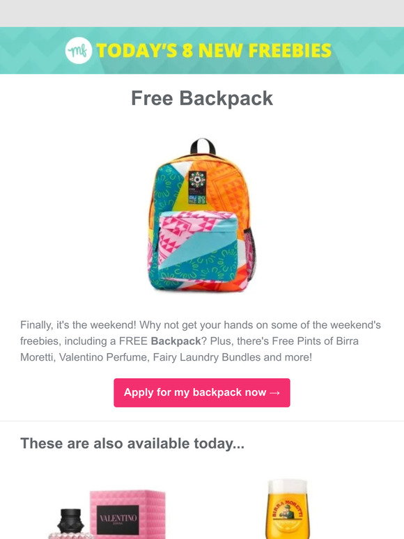 MagicFreebies: Free Backpack | Milled