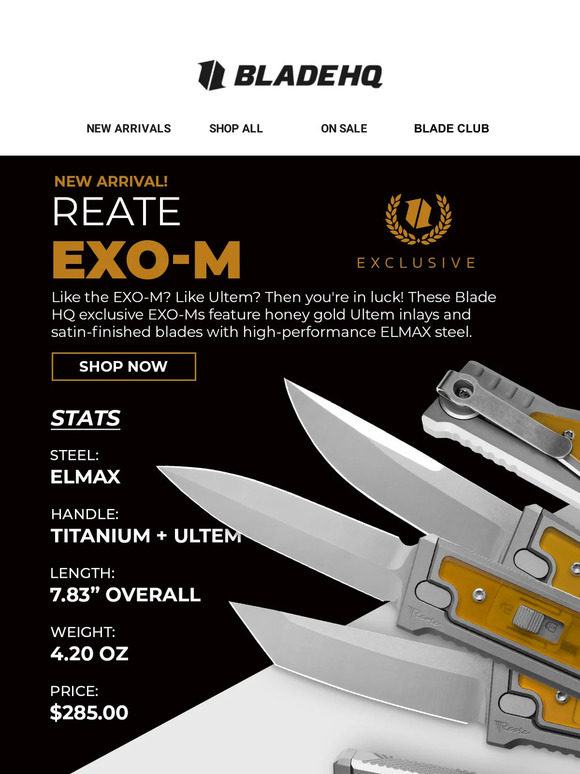 Blade HQ: Defy gravity with new, exclusive Reate EXO-Ms! | Milled