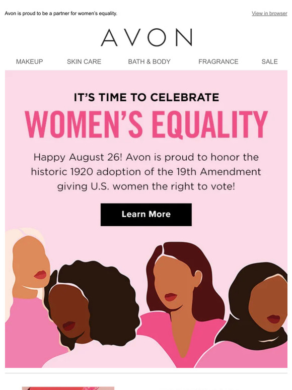 Avon: Happy Women’s Equality Day! | Milled