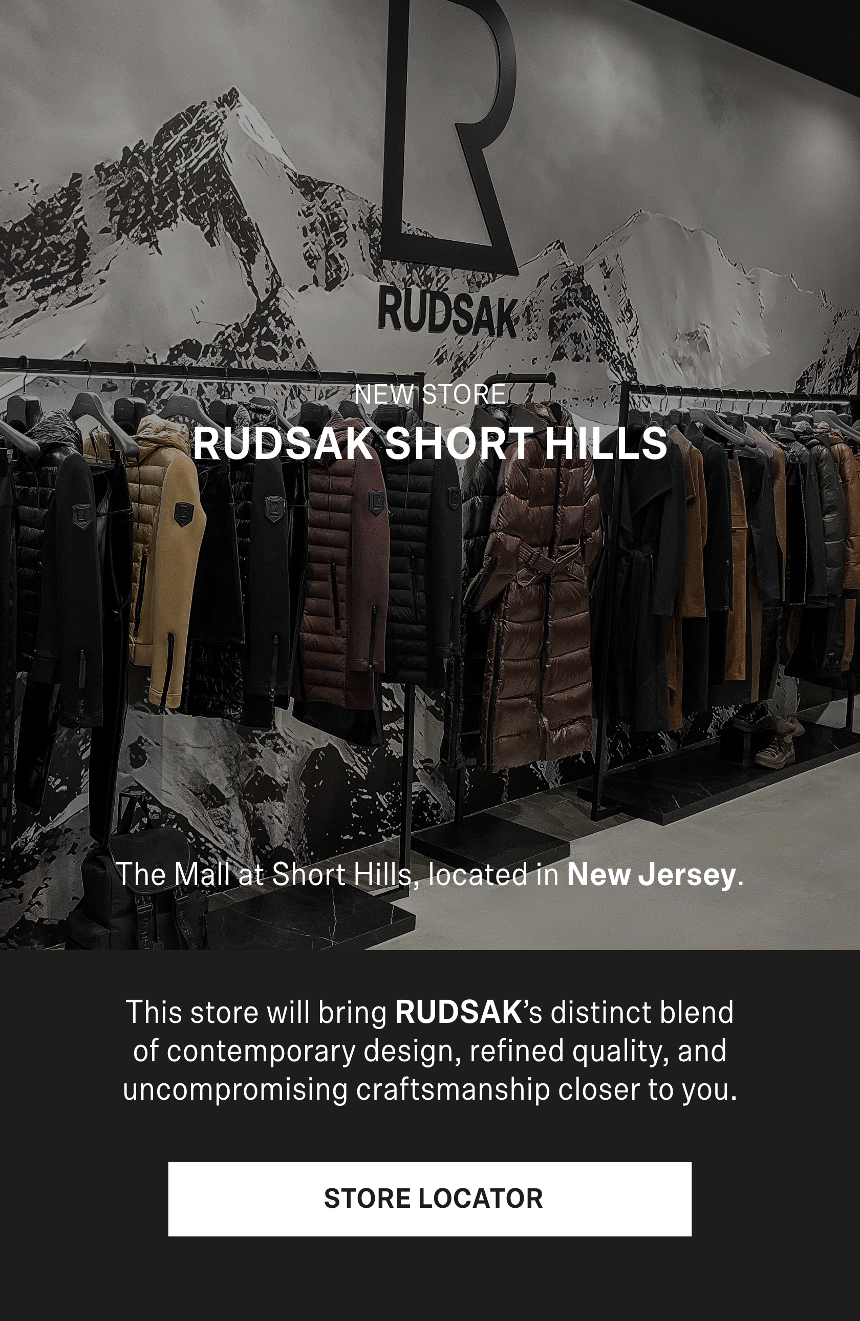 Rudsak: RUDSAK OPENS AT SHORT HILLS | Milled