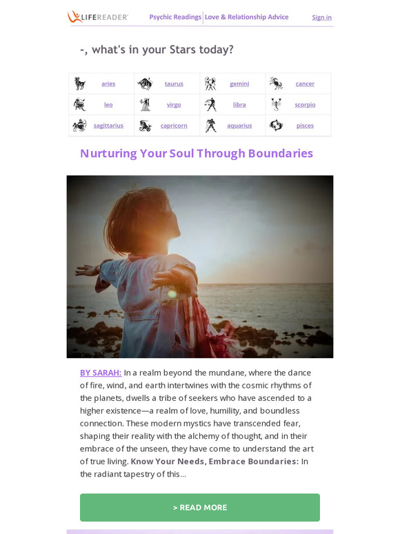Lifereader: Nurturing Your Soul Through Boundaries | Milled