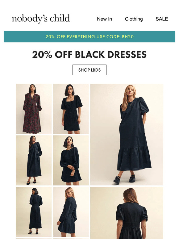 Nobody's Child: That new black dress for even less | Milled