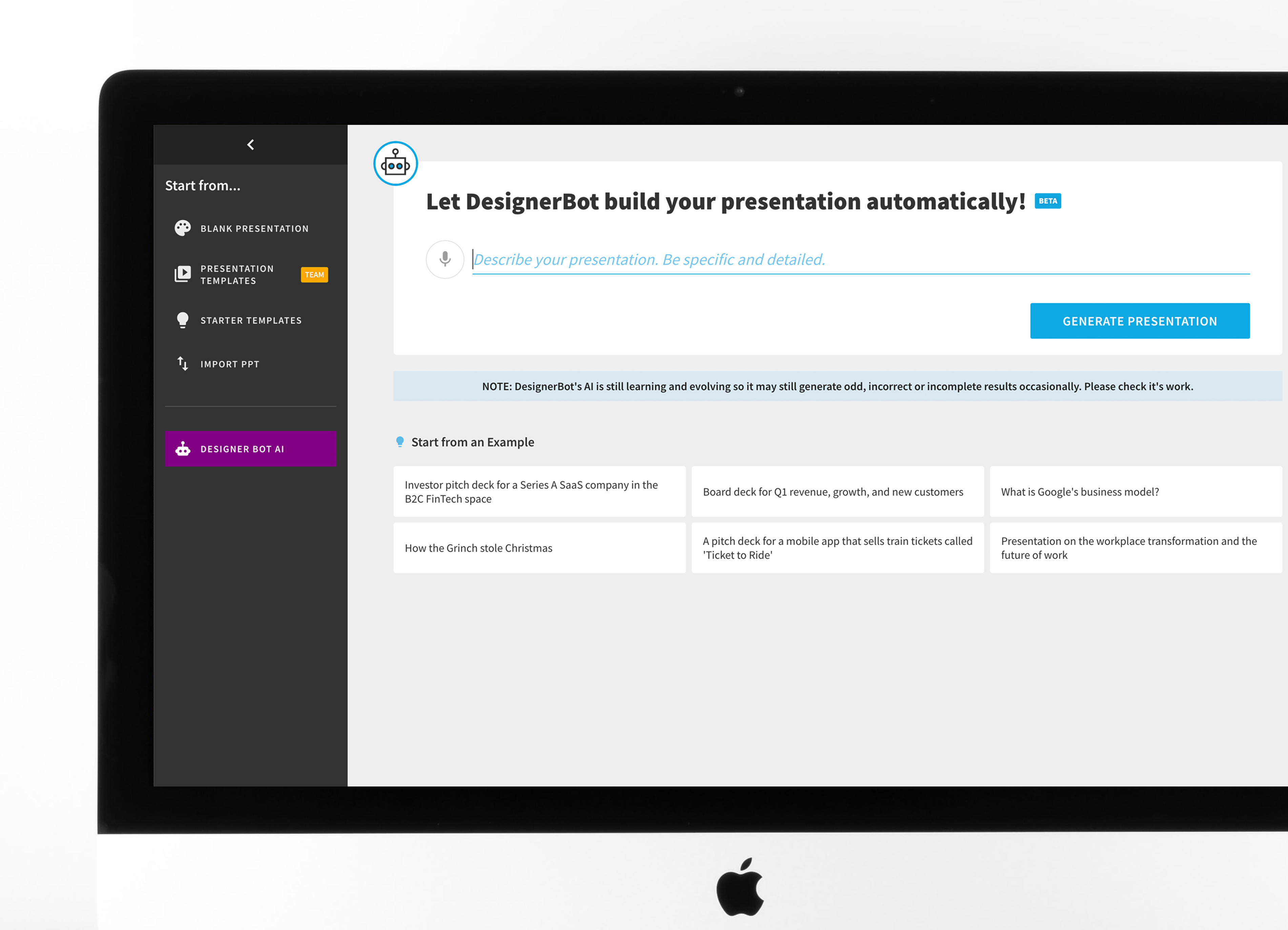 Beautiful.ai Affiliate Program: Unlock the full potential of your decks with DesignerBot | Milled