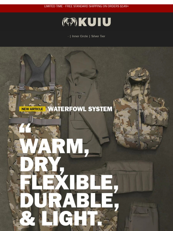 KUIU: New Article: The KUIU Waterfowl System | Milled