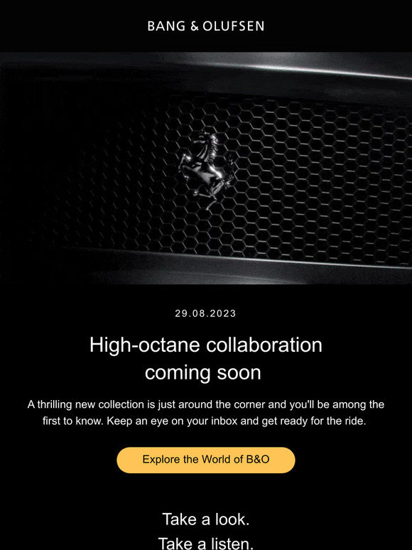 Bang & Olufsen: Thrilling new collection coming soon | Milled