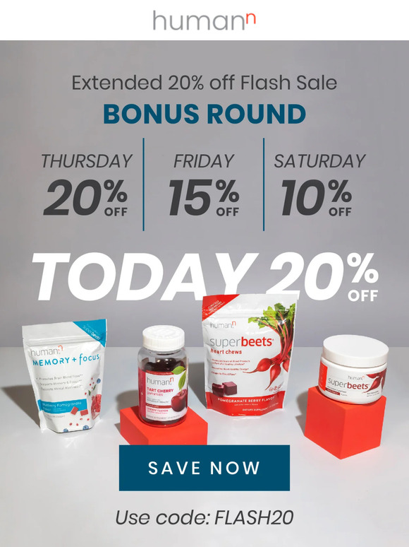 HumanN: What what what!? 20% off EXTENDED – one day only! | Milled