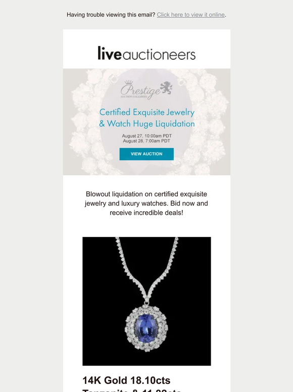 LiveAuctioneers: Prestige Auction Galleries | Certified Exquisite ...