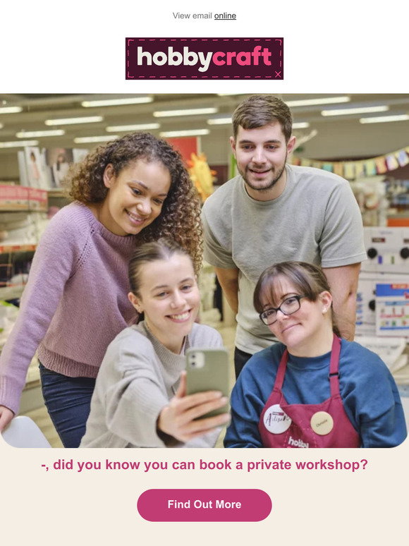 Hobbycraft: Book a private craft workshop with us! 🎨 | Milled