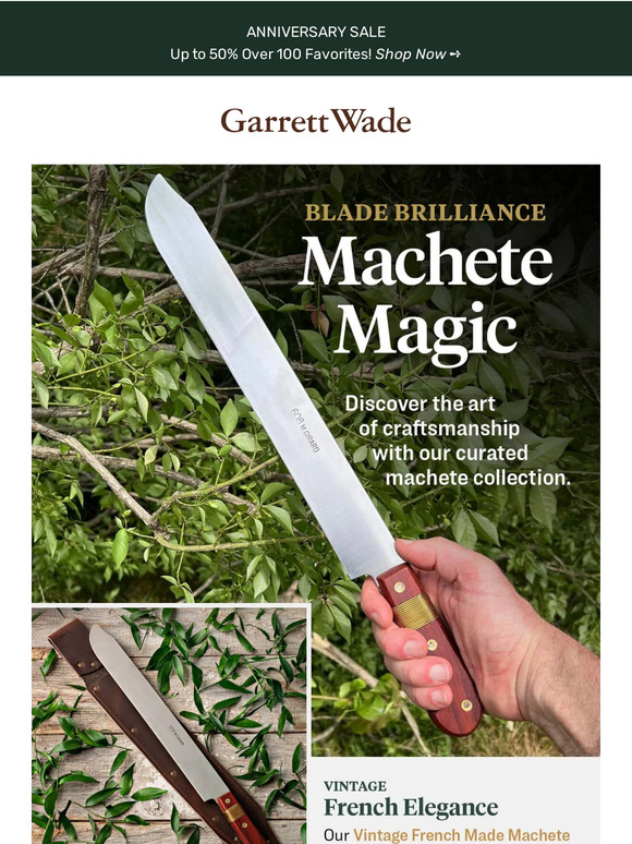 Garrett Wade: 🗡️ Vintage French Made Machete | Milled