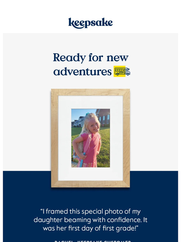 Keepsake Frames: First Day Smiles! | Milled