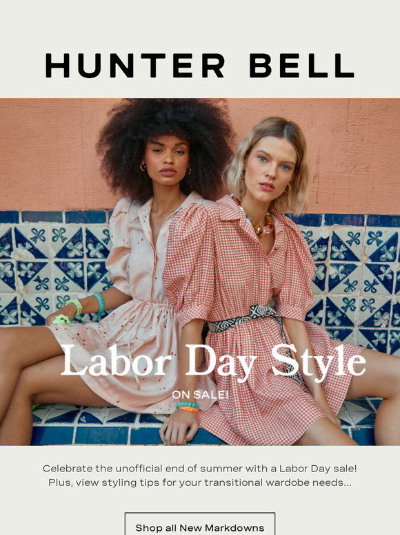 Hunter Bell: New Markdowns Just in Time for Labor Day! | Milled