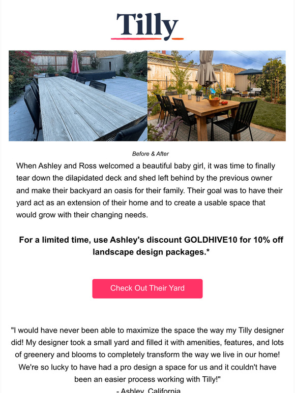 Tilly Design: A Small Backyard with a BIG Transformation | Milled