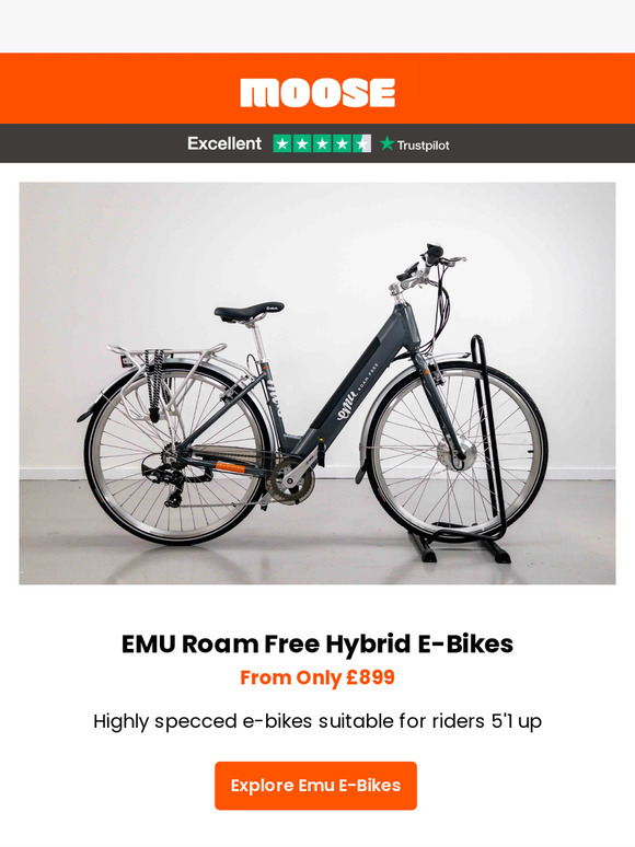 Moose: Now Available - Emu Hybrid E-Bikes | Milled