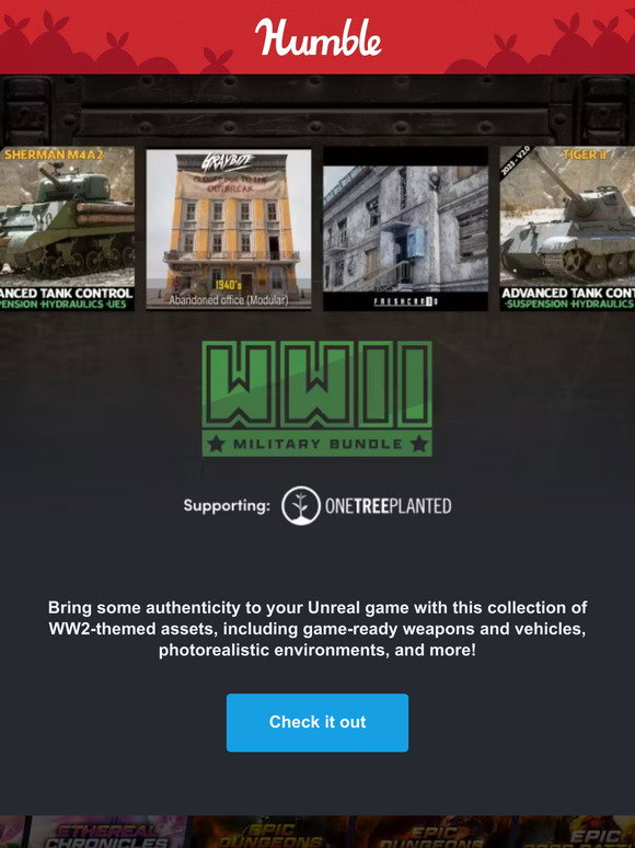 Humble Bundle: WW2 Unreal Engine assets ready for deployment! | Milled