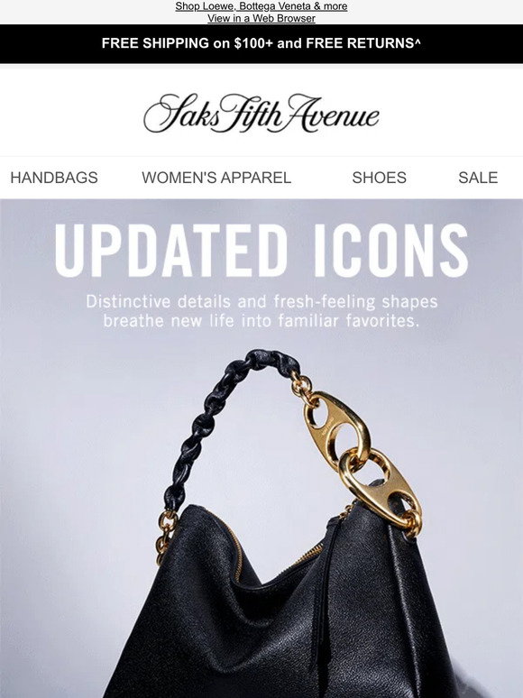 Saks Fifth Avenue: It bag alert: New updated icons are here + Look what ...