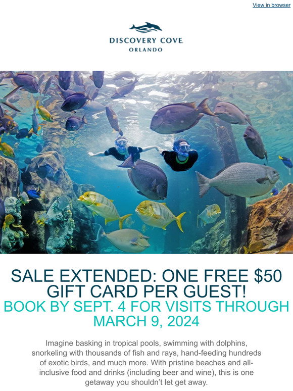 SeaWorld: EXTENDED: Free $50 Gift Card Per Guest! | Milled