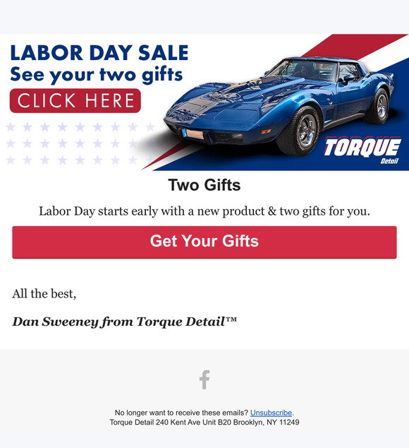 Torque Detail: Two Gifts for Labor Day Weekend | Milled